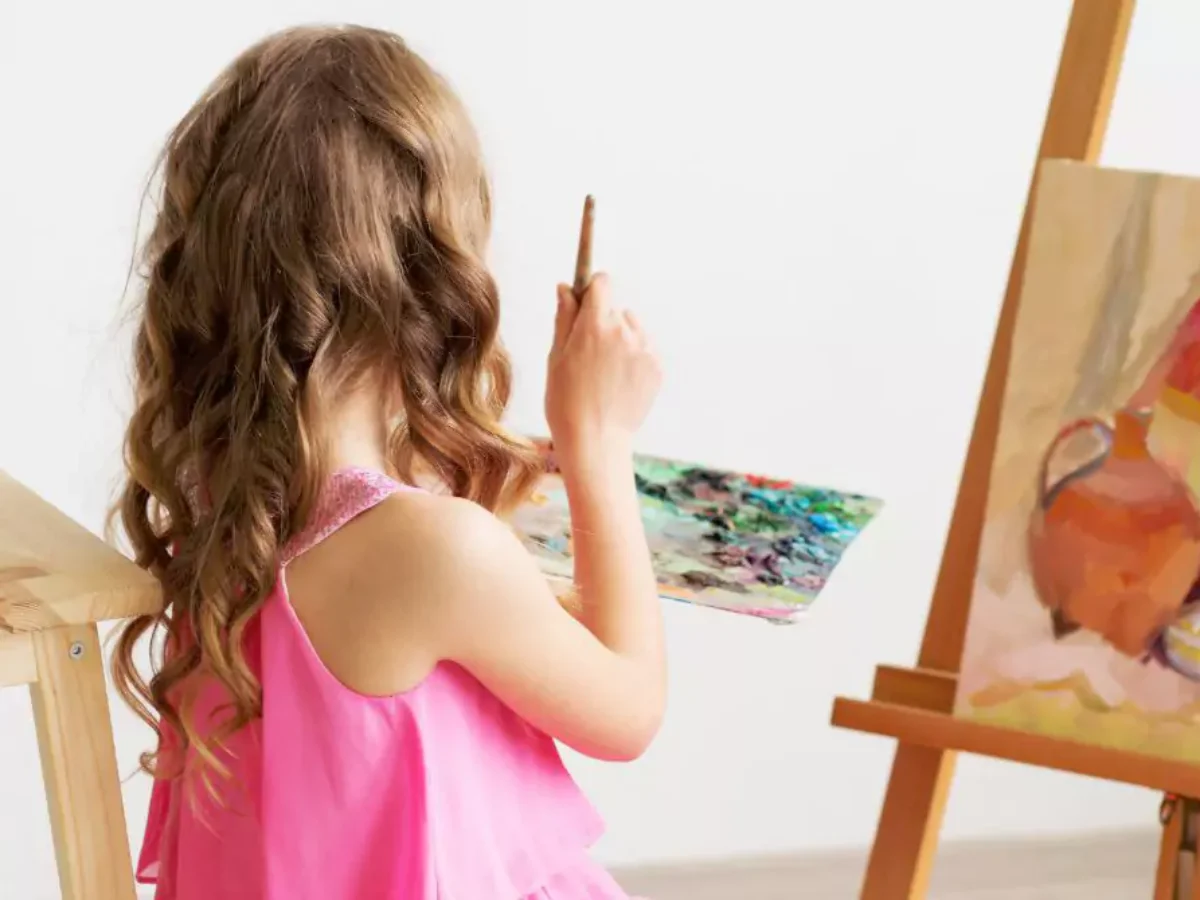 Easy Acrylic Painting Girl THEMAYART Original Painting For Sale BUY